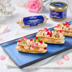 Eclairs with Foie Gras Mousse and candied peppers | Edouard Artzner